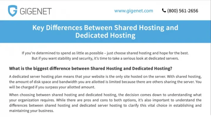 White Papers - GigeNET